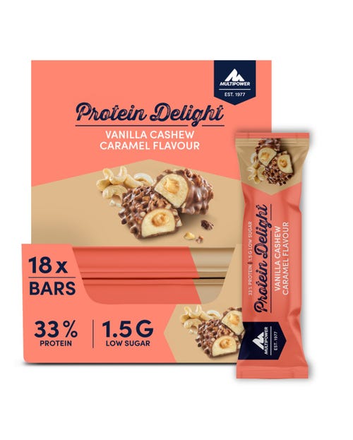 Baton Protein Delight - 35g - Vanilla Cashew Caramel. Recosport