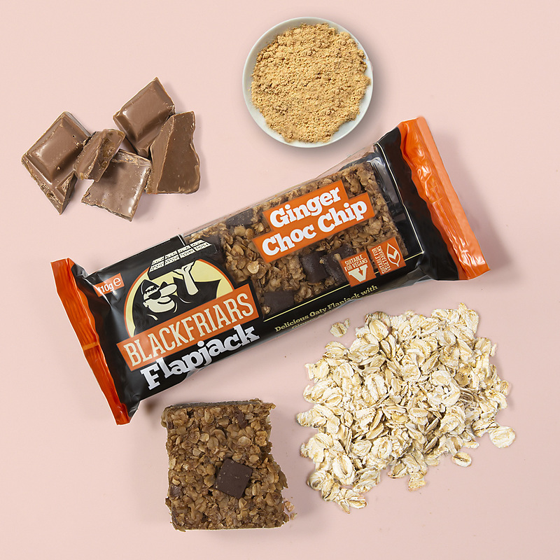 Baton energizant FlapJack - 110g Ginger Choc Chip. Recosport