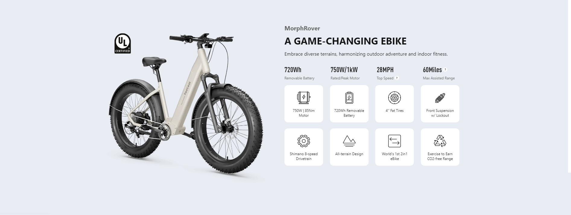 Bicicleta Electrica MorphRover. Recosport